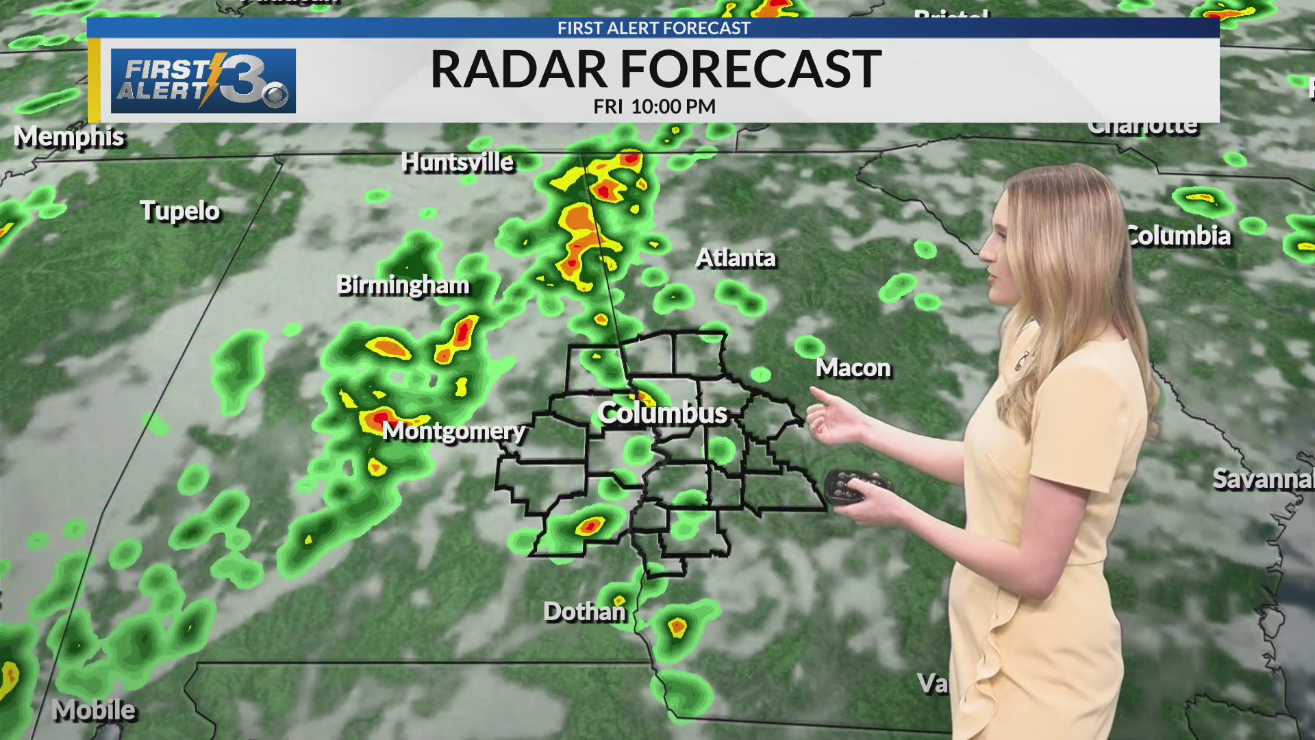 Kaylee Barbee Thursday Evening Weather