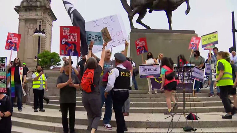 Chicago protest calls for ICE tactical units to stand down