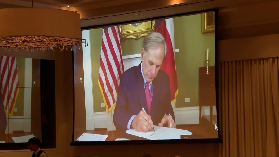 Abbott signs business-boosting bills in virtual ceremony with Houston ...