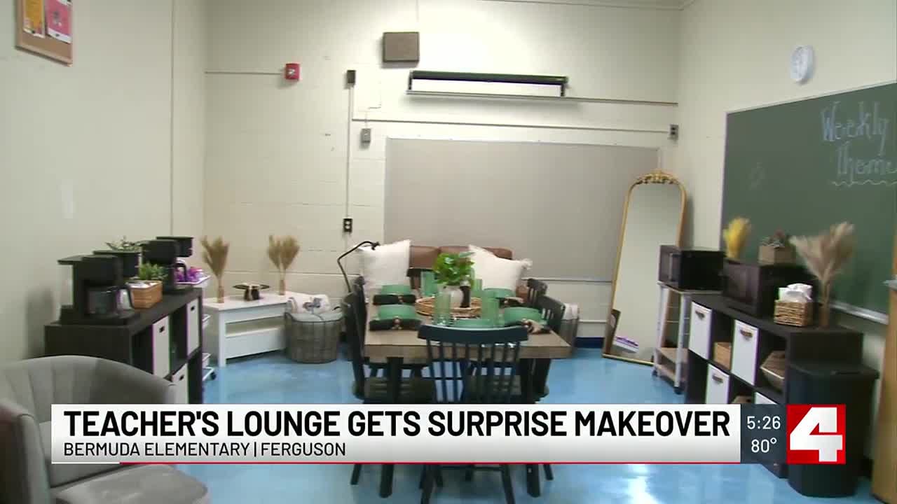 Teacher’s lounge gets surprise makeover