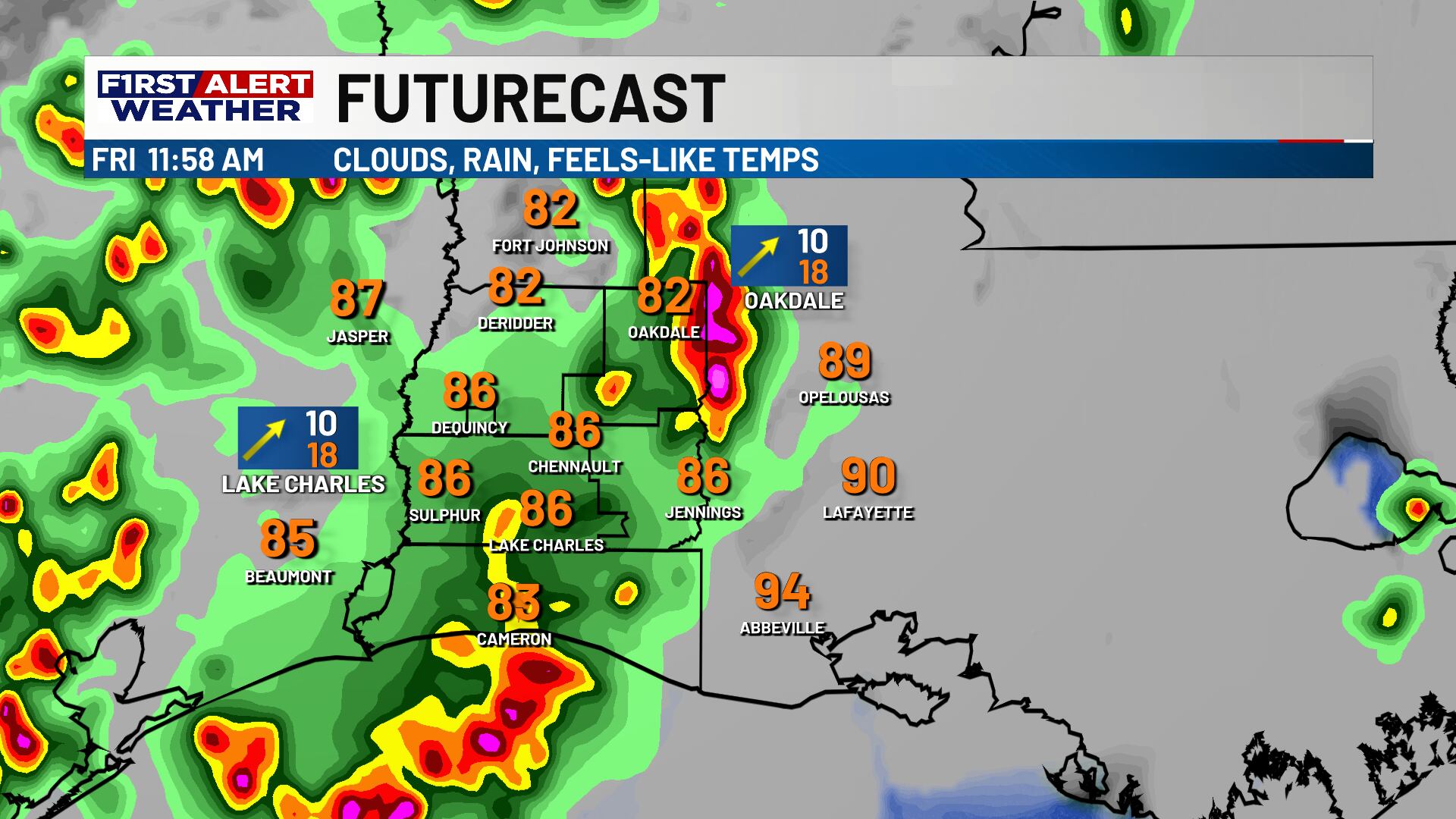 FIRST ALERT FORECAST: More showers, storms Friday as rain chances last ...