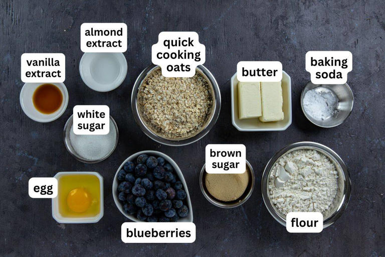 Easy blueberry oatmeal cookies