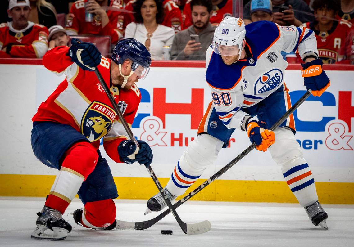 Oilers making lineup changes for Game 4 of Cup Final vs Panthers. Who's ...