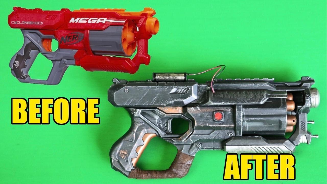 Nerf Cycloneshock Mega Gun Makeover- Chris' Custom Collectables!