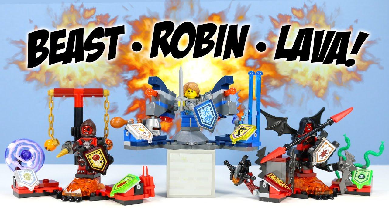 Lego Nexo Knights Ultimate Beast Master Robin & Lavaria Minifigure Sets