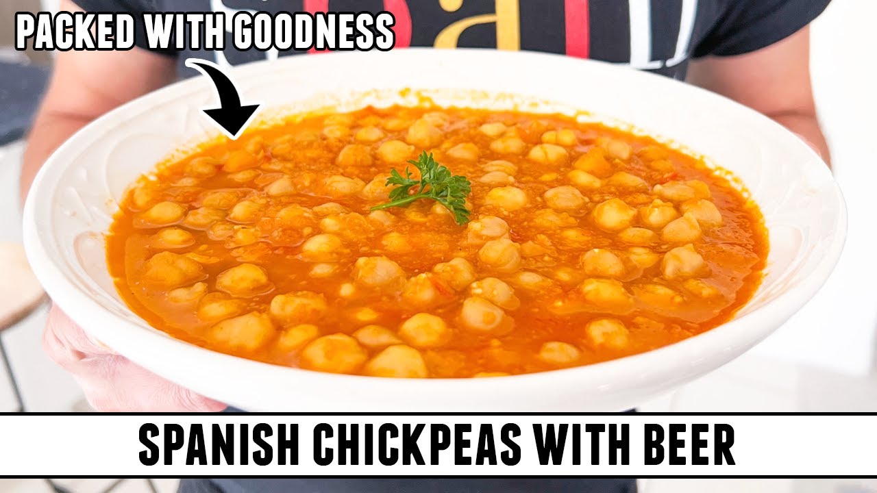 Not another chickpea stew | Delicious Spanish chickpeas with beer