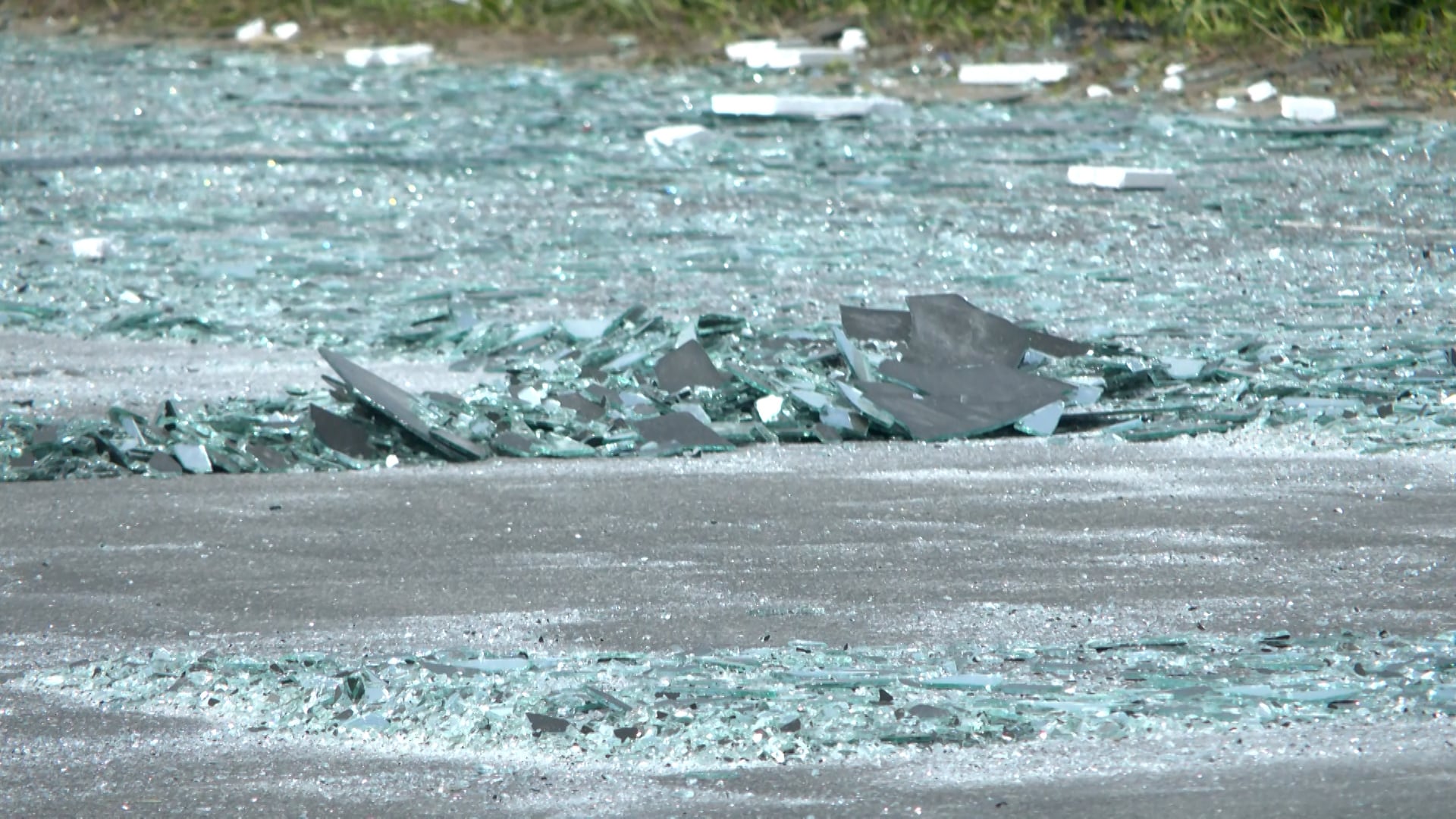 Glass covers major on-ramp to I-77 in south Charlotte: See photos here