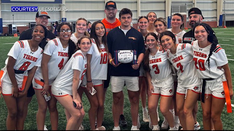 Union-Endicott Flag Football earns New York Giants Sportsmanship Award