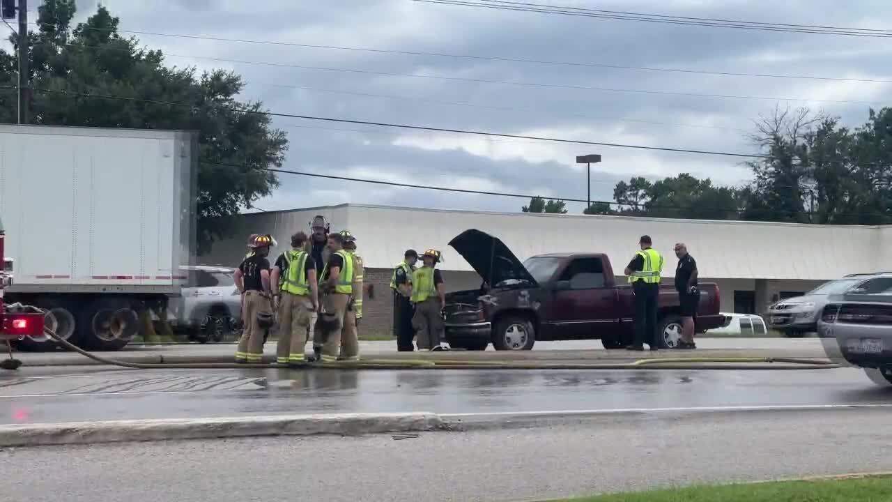 Crews clear truck fire from Tyler loop