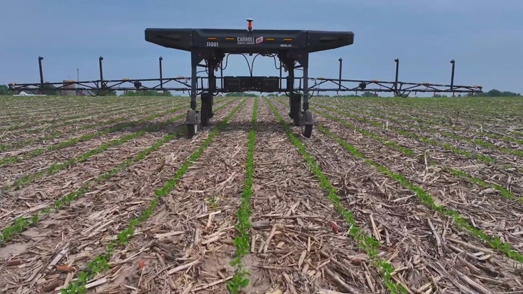 Autonomous sprayers in Carroll County helping cut chemical use on crop ...