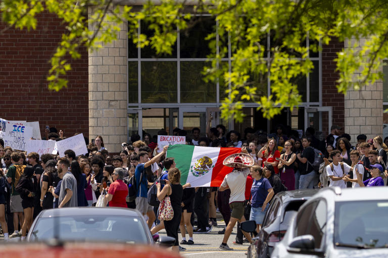 After classmate is deported, students rally against immigration efforts