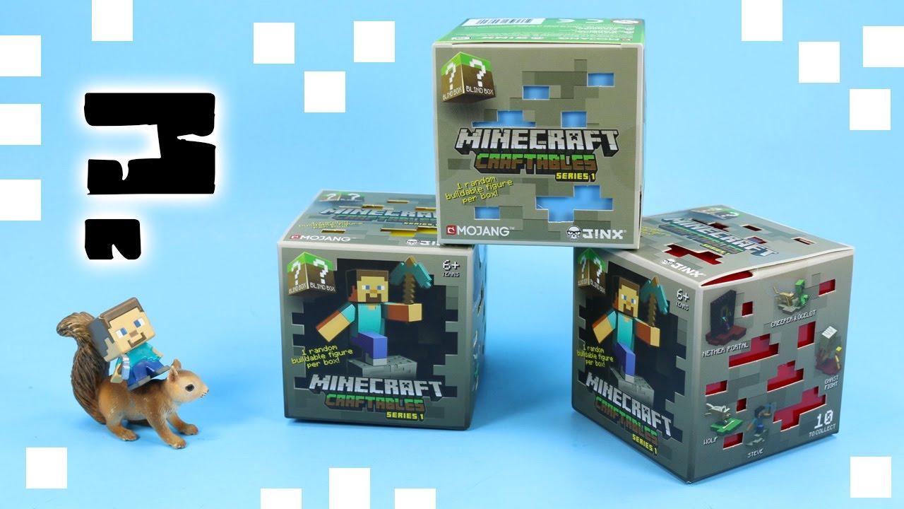 Minecraft Craftables Series 1 Blind Box Red Blue Yellow Jinx