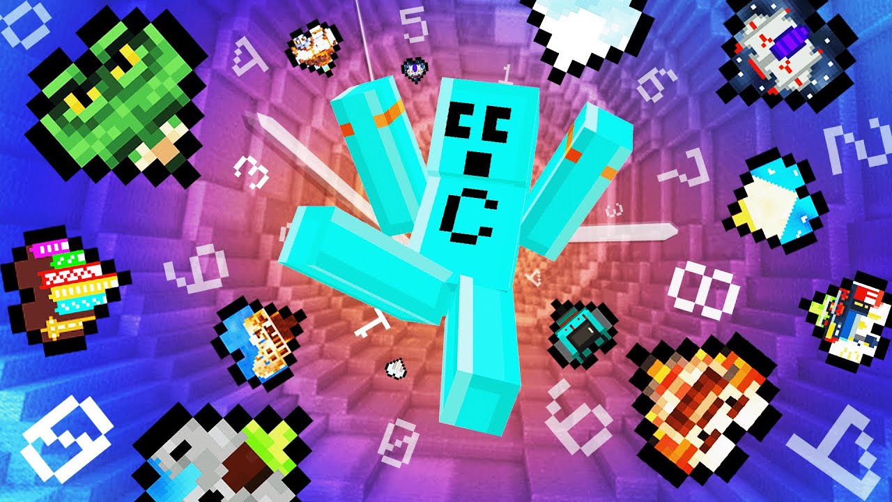 Collecting time travel hearts to control the entire Minecraft timeline