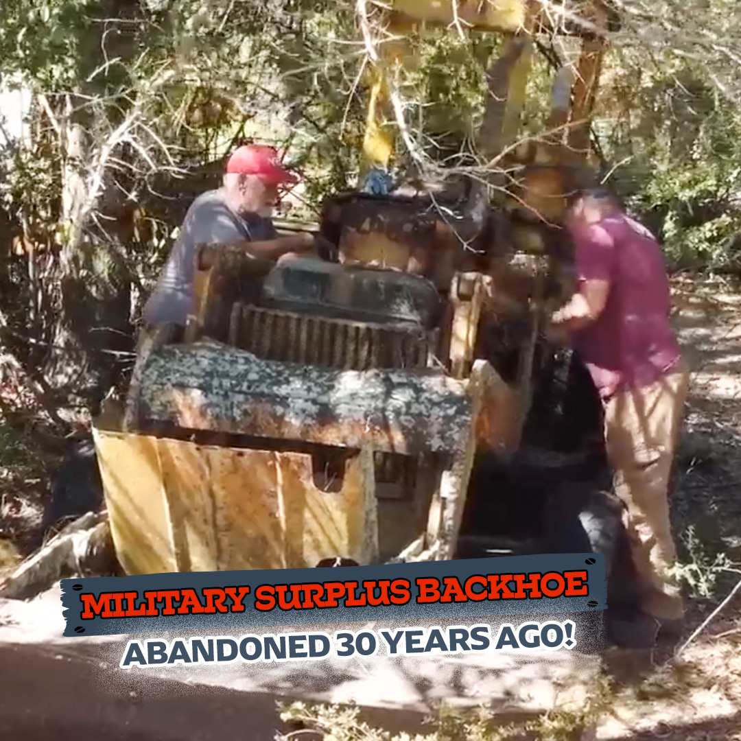 30-Year-Old Abandoned Military Surplus BACKHOE - Will It crank?