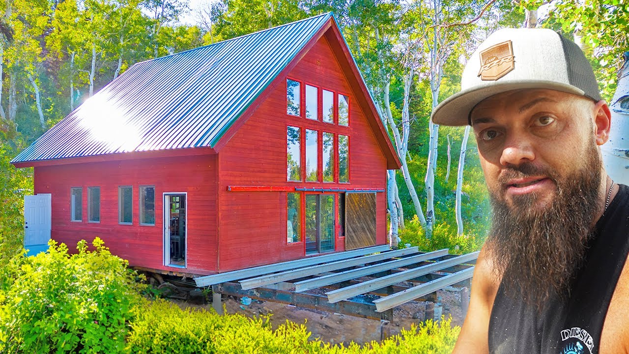 Cabin reinforced and made indestructible before harsh winter