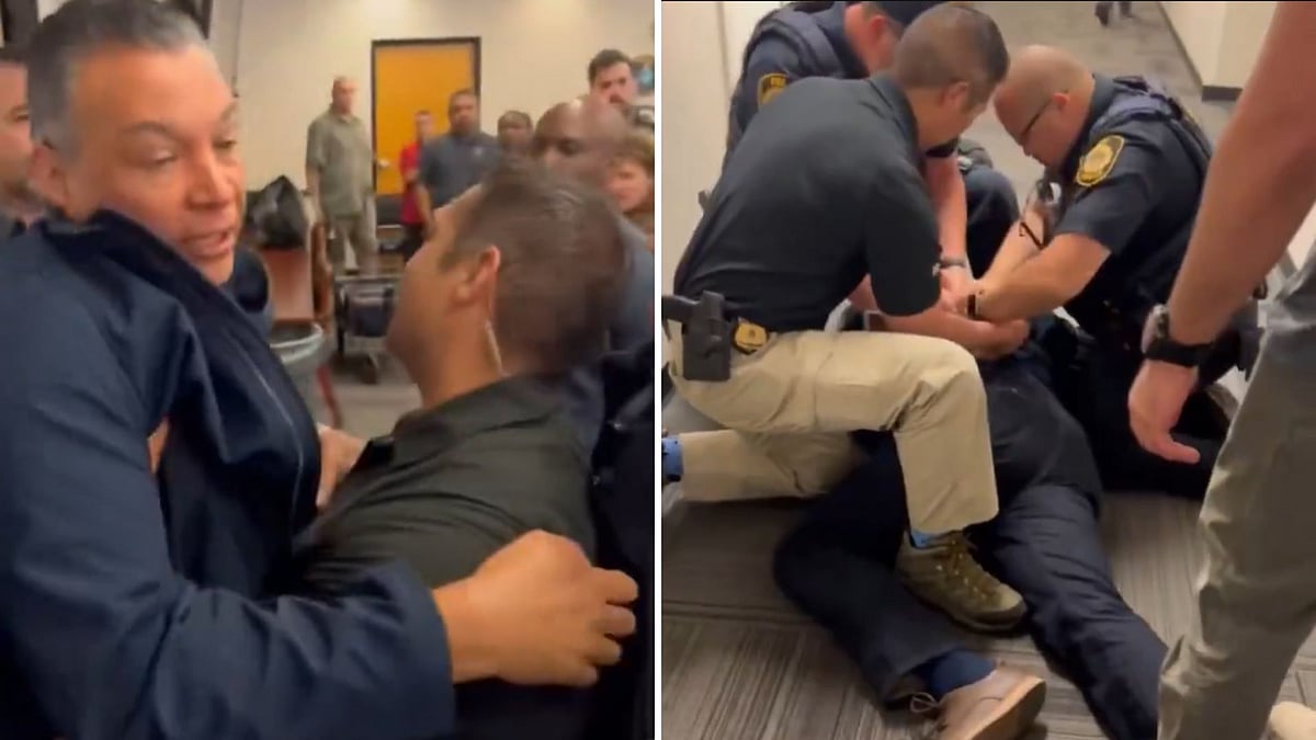 WATCH: US Senator Alex Padilla Handcuffed By Federal Agents During ...