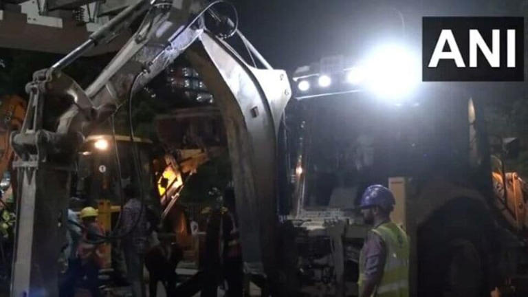 Chennai metro rail news: 1 dead after part of under-construction track collapses near DLF Ramapuram