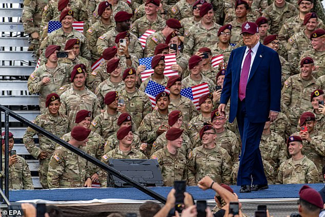 Troops at Trump's Army speech were vetted for their looks: 'No fat soldiers