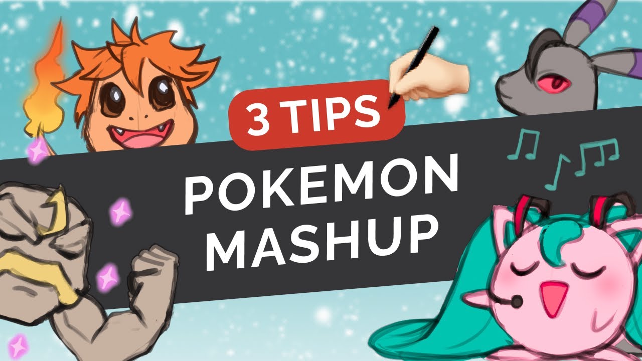 Drawing Anime Pokémon Mashups – Character Design Digital Art Tutorial ...