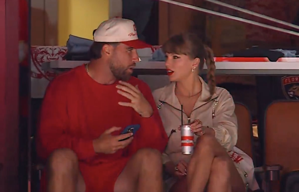 Taylor Swift, Travis Kelce show the world they're in their Stanley Cup Finals Era