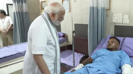 Ahmedabad plane crash live updates: PM Modi meets lone survivor of Air ...