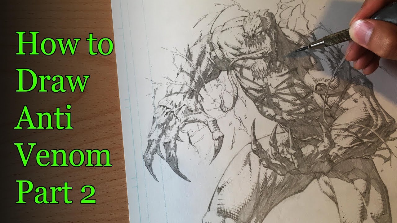 How to Draw Anti Venom Part 2