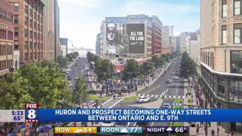 Major downtown Cleveland traffic changes