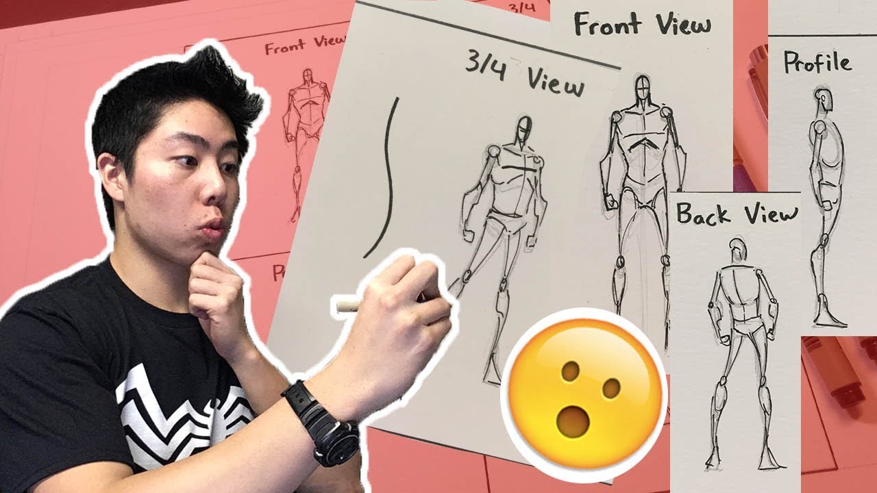How to Draw a Figure From Memory Step by Step Tutorial (Basic Stick Figure)