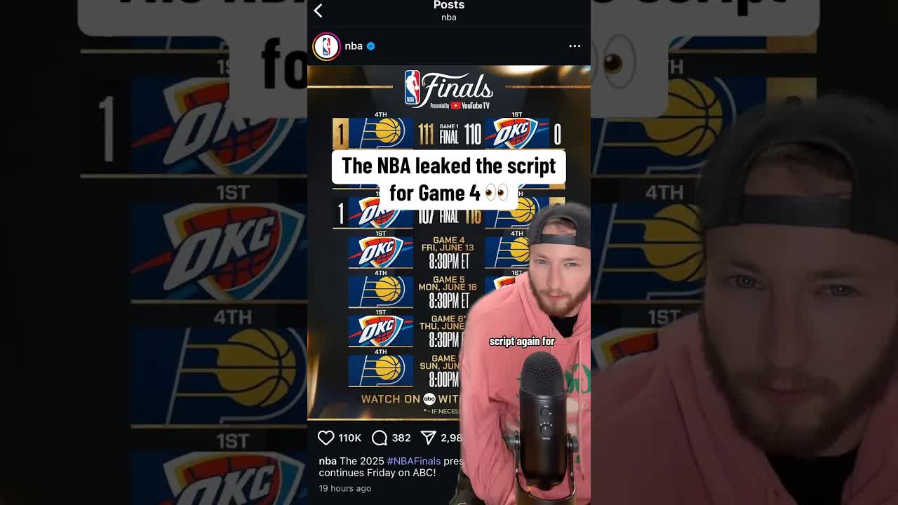 andrew fenichel: nba game 4 finals: thunder vs pacers highlights