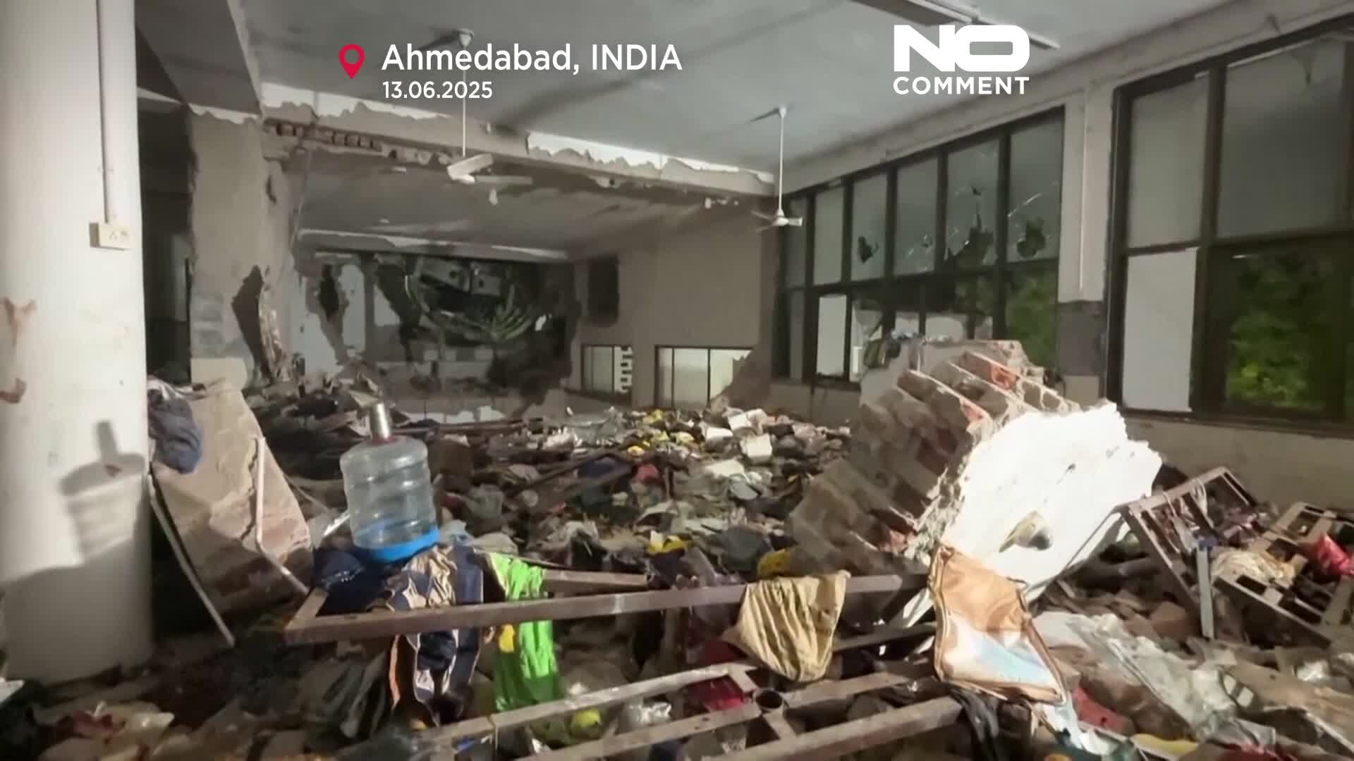 Indian PM Narendra Modi visits site of Air India crash in Ahmedabad
