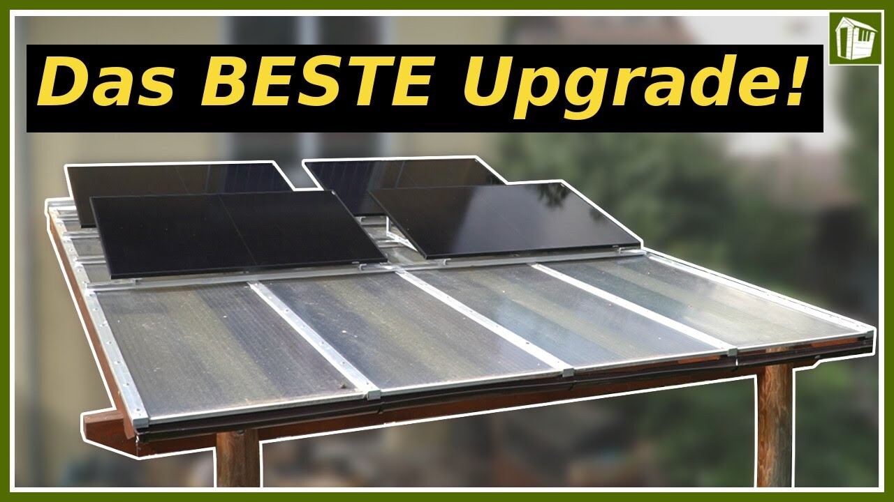 Balkonkraftwerk für meine DIY Terrassenüberdachung! Anker Solix ...