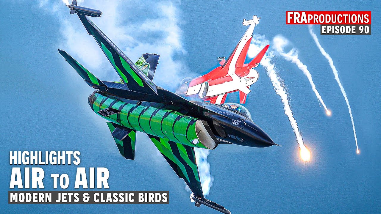 Watch jets and warbirds fly side by side in stunning detail
