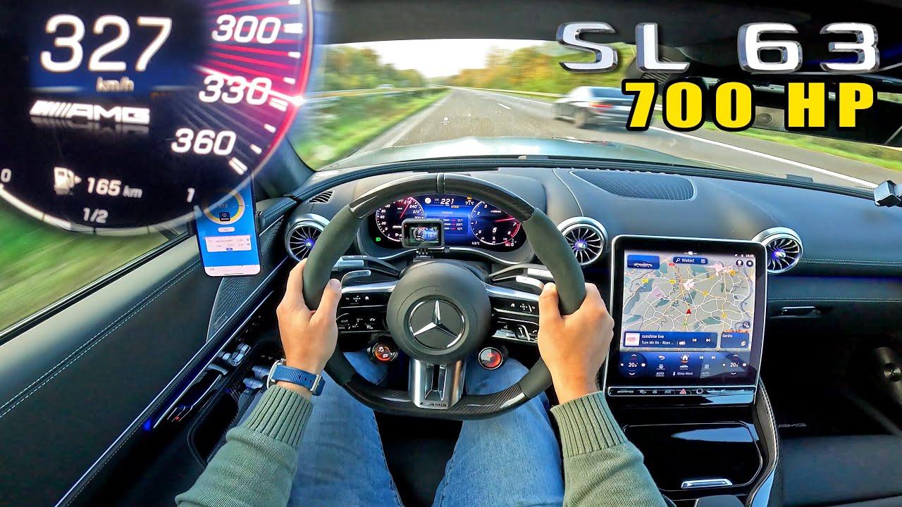 700PS Mercedes-AMG SL63 – Next Level Speed auf der Autobahn!