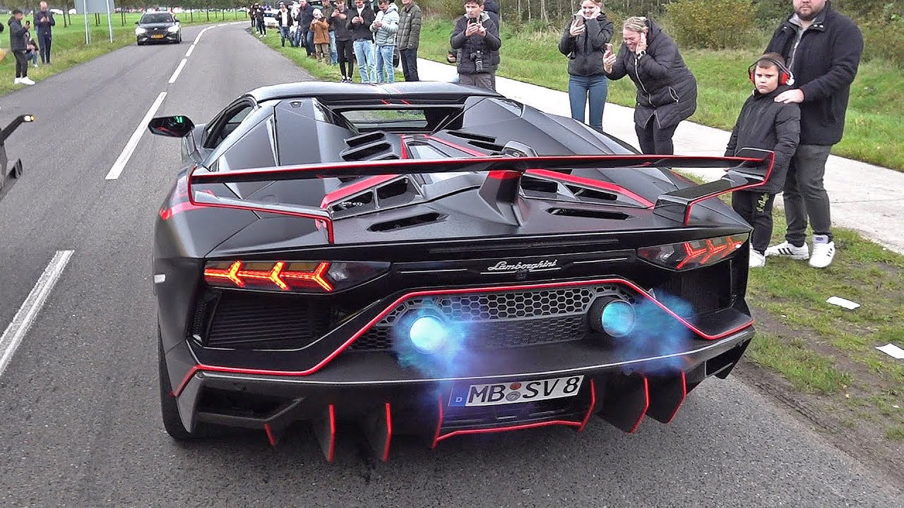 800HP Aventador SVJ Novitec – Insane Launches, Loud Revs & Drag Races!