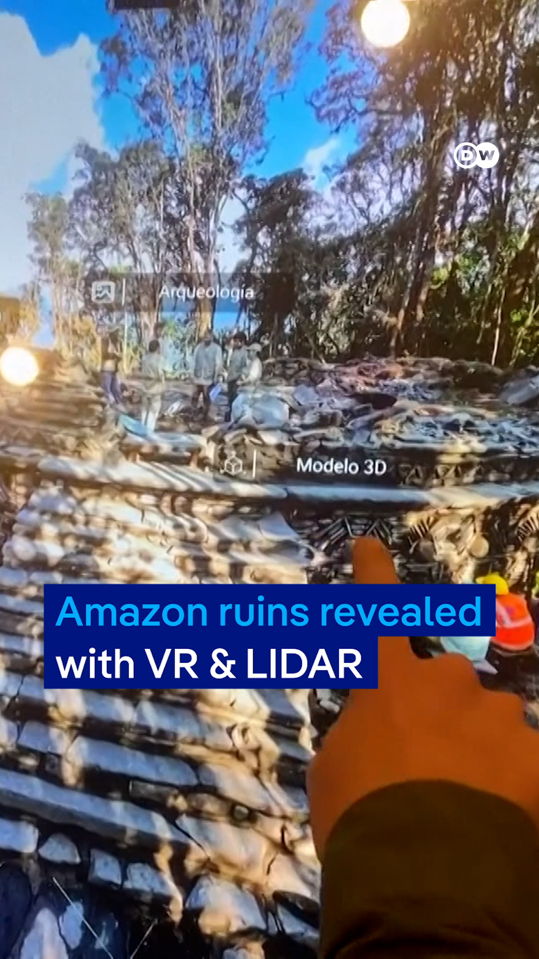 Amazon ruins revealed with VR and LIDAR