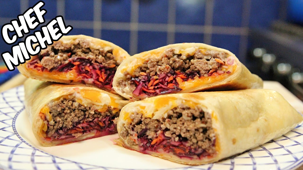 Recette de Burritos au boeuf épicé