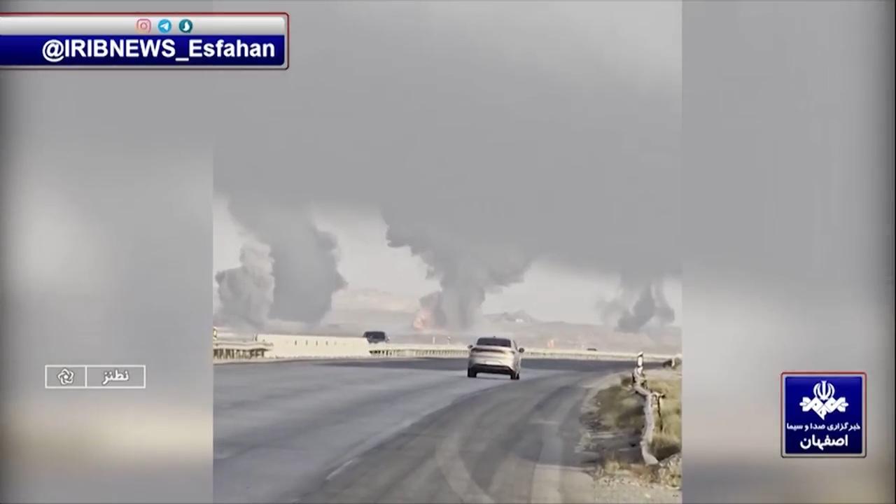 Video captures moment Natanz nuclear site was hit by Israel