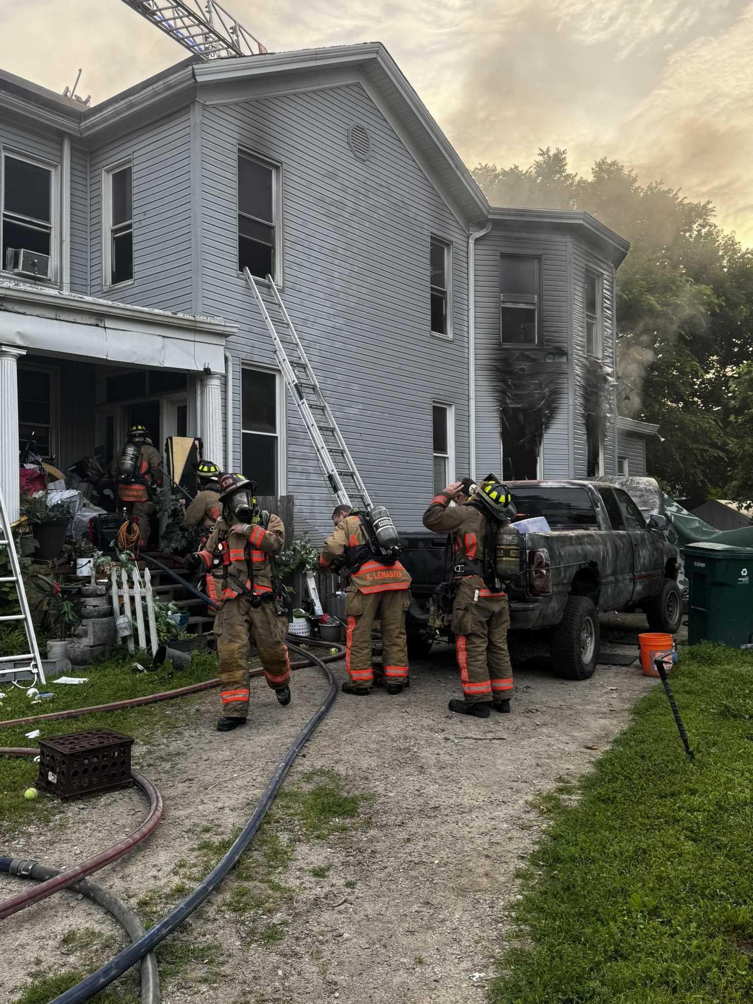 5 people, including 1 minor, displaced after home catches fire in ...