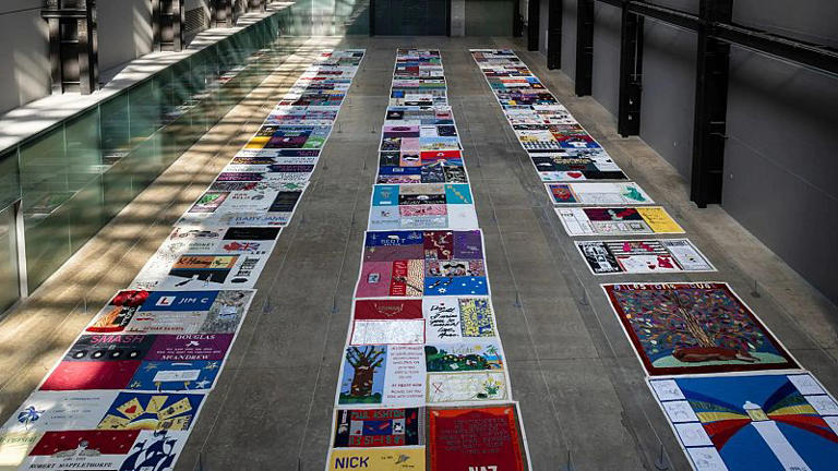 UK AIDS Memorial Quilt unveiled at Tate Modern amid Trump-era HIV ...