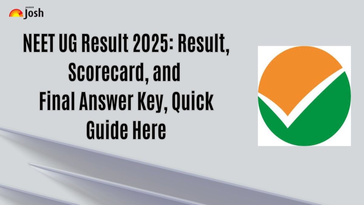 NEET UG Result 2025: GET NTA NEET Result Official Link, Scorecard and ...