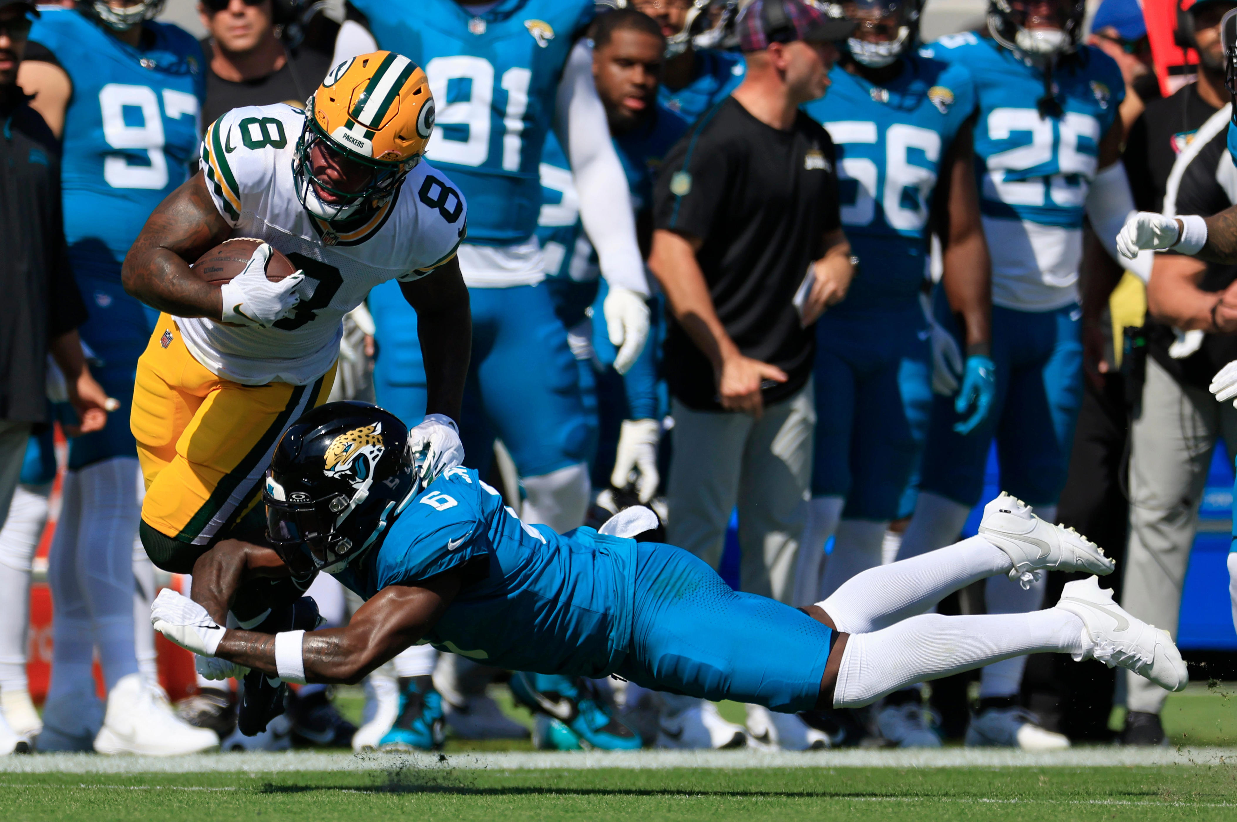 Packers RB Josh Jacobs led NFL in rushing yards negated by penalty in 2024