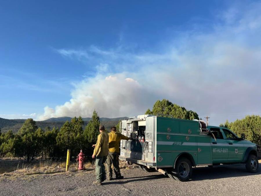 Trout Fire burning north of Silver City at 2K acres, 0% containment