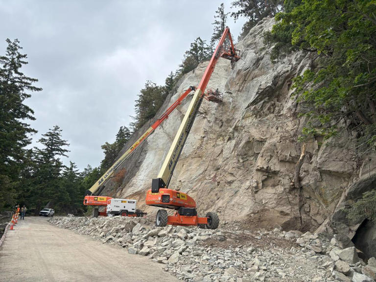 Nearly two months after rockslide, scenic Chuckanut Drive reopens to ...