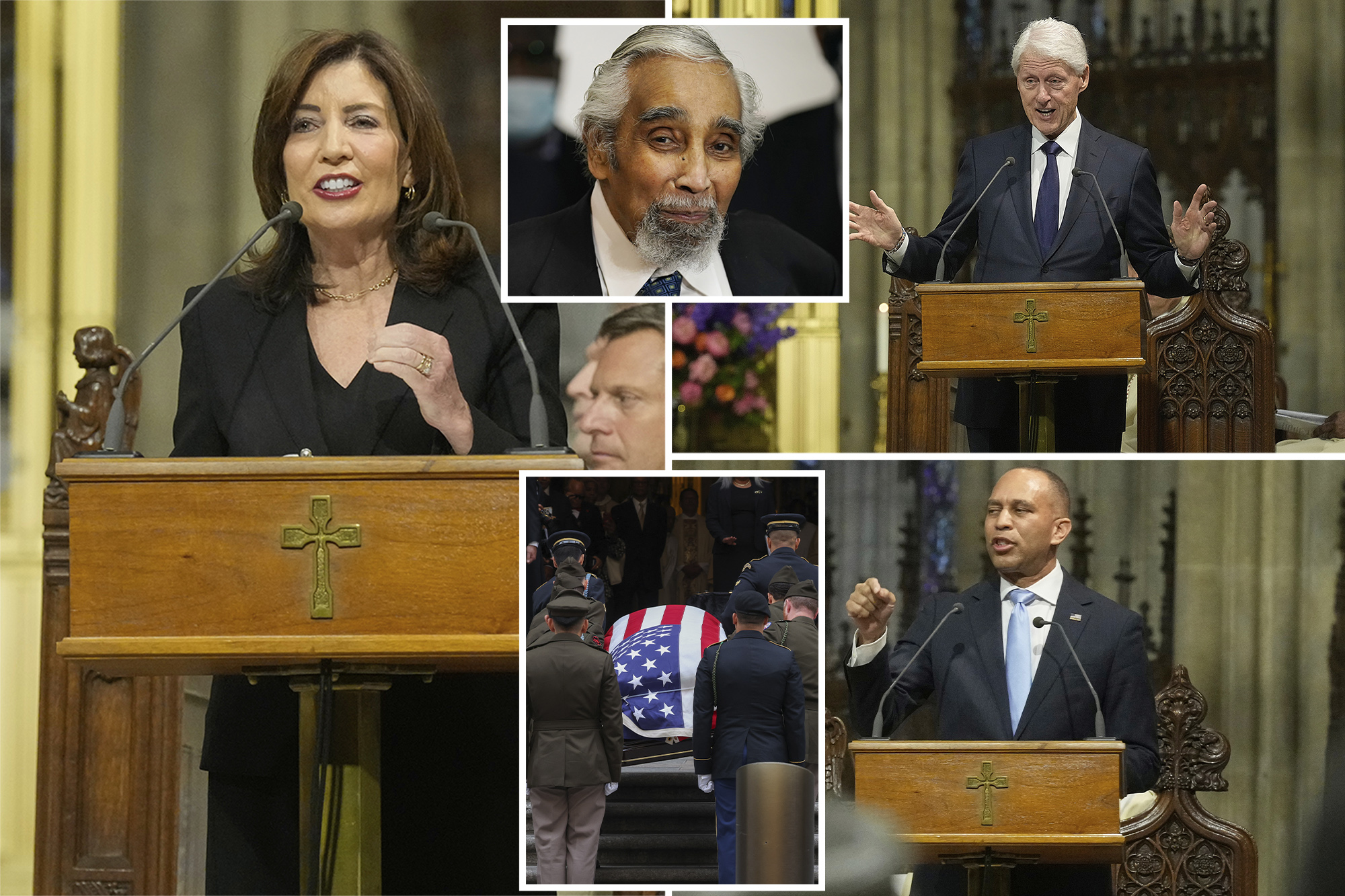 NY pols join Clintons at St. Patrick’s Cathedral to honor late longtime ...