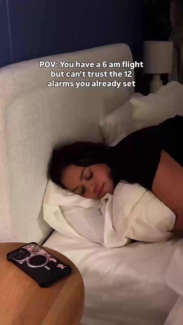POV-You Have an Early Flight but Can't Trust the Alarms You Already Set