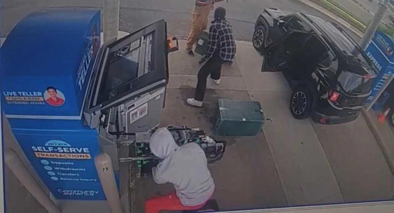 Two men in ski masks steal cash from Olathe ATM, police say