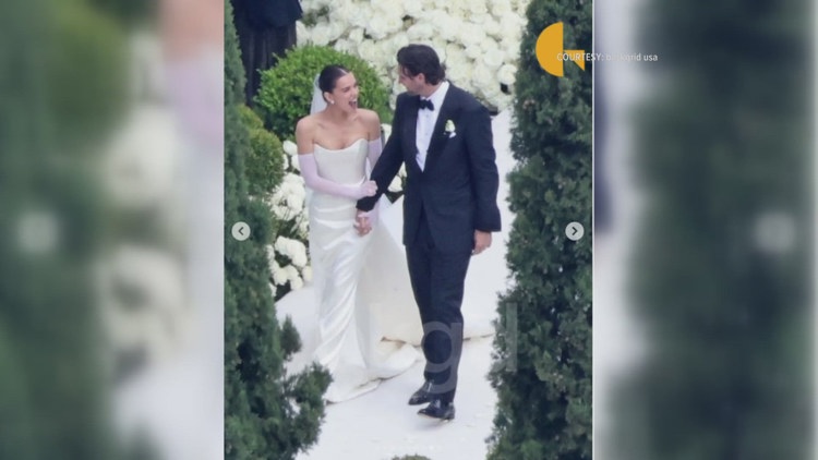 Hailee Steinfeld and Josh Allen share an intimate look at their wedding.