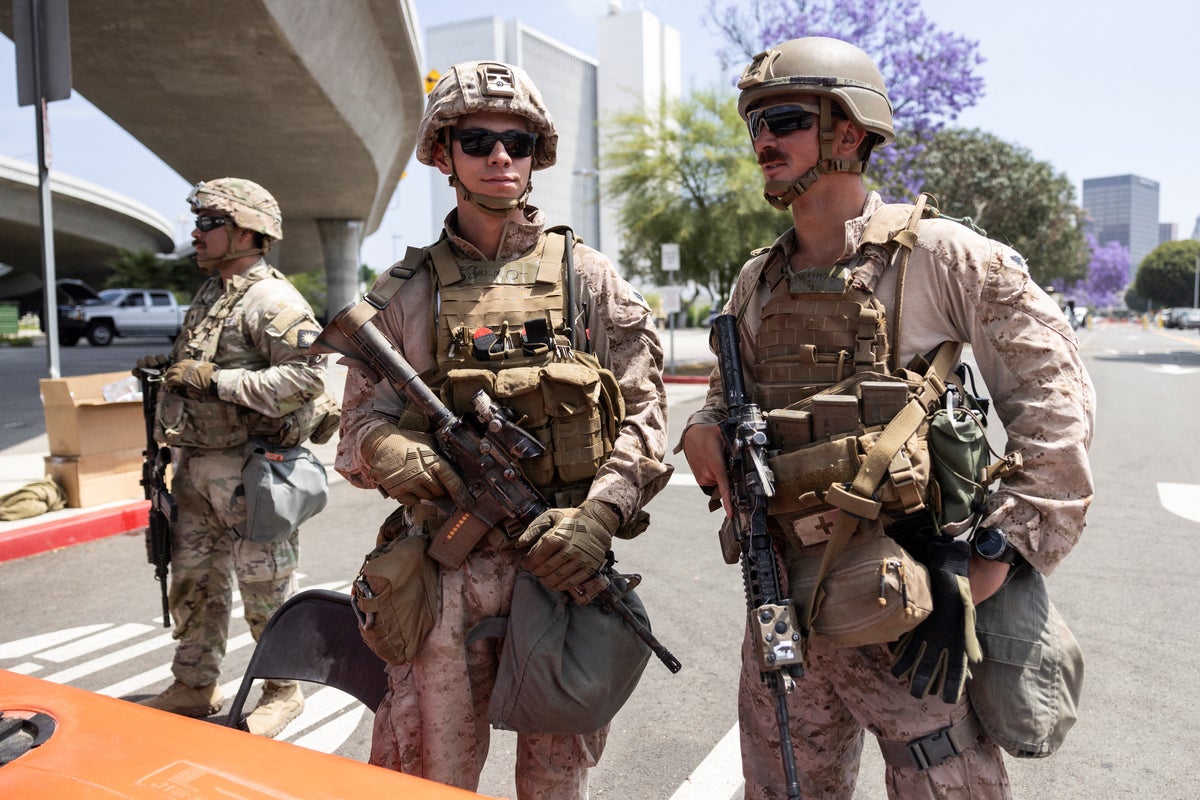 Cities prepare for ‘No Kings’ rallies nationwide as Marines arrive in ...