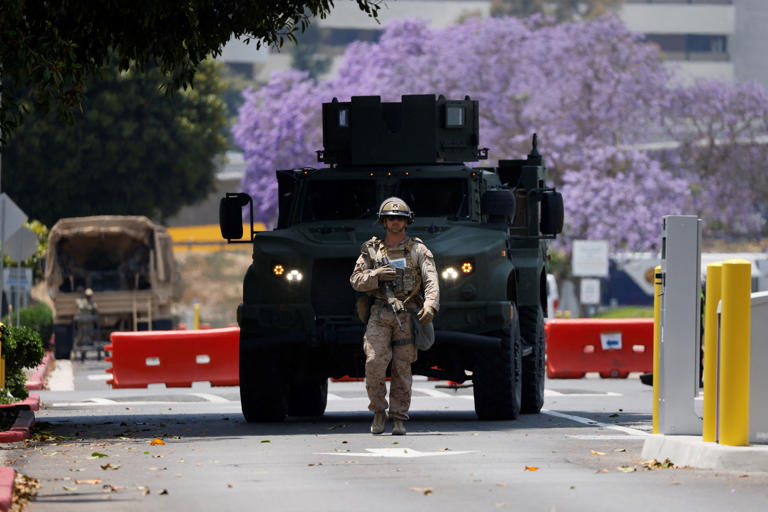 Cities prepare for ‘No Kings’ rallies nationwide as Marines arrive in ...