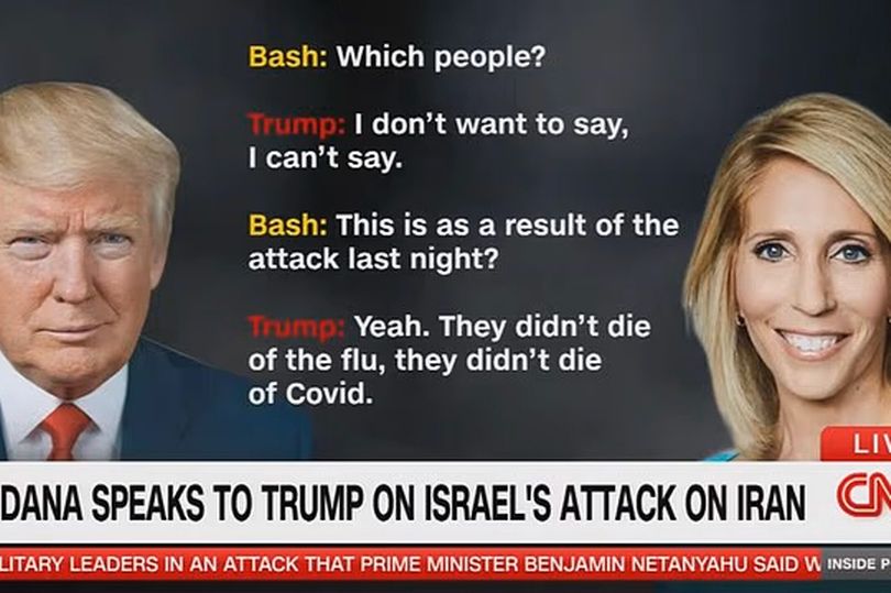 CNN Dana Bash's response to Donald Trump's brutal truth bomb about Iran